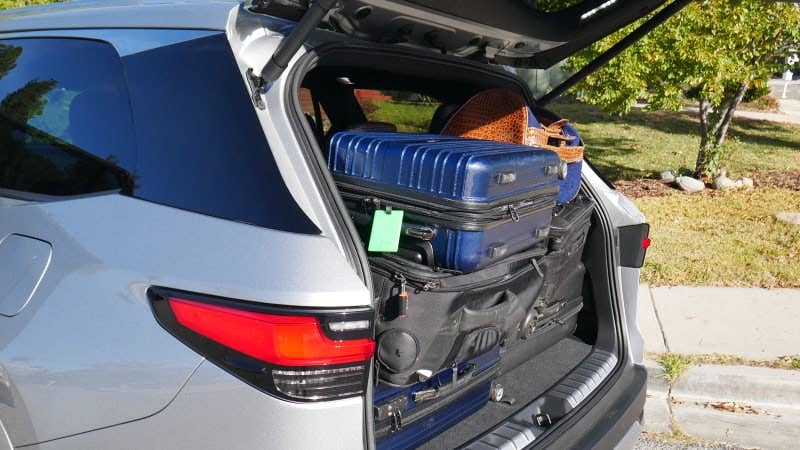 Lexus TX Luggage Test: How much fits behind the third row? - Autoblog