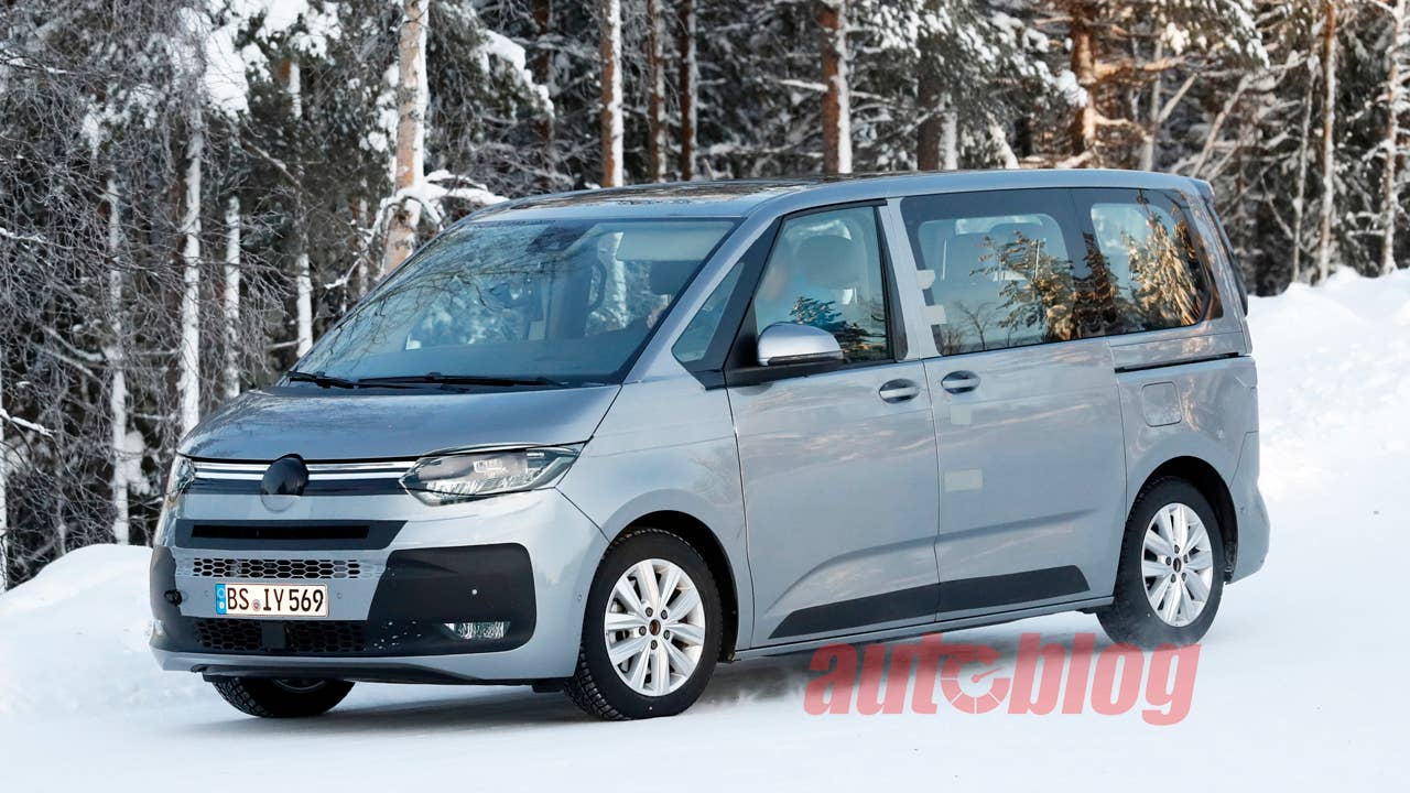 VW T7 prototype shows Multivan's lines in new spy photos - Autoblog