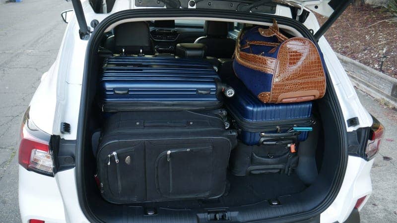 Ford Mustang Mach-E Luggage Test | How much cargo space? - Autoblog