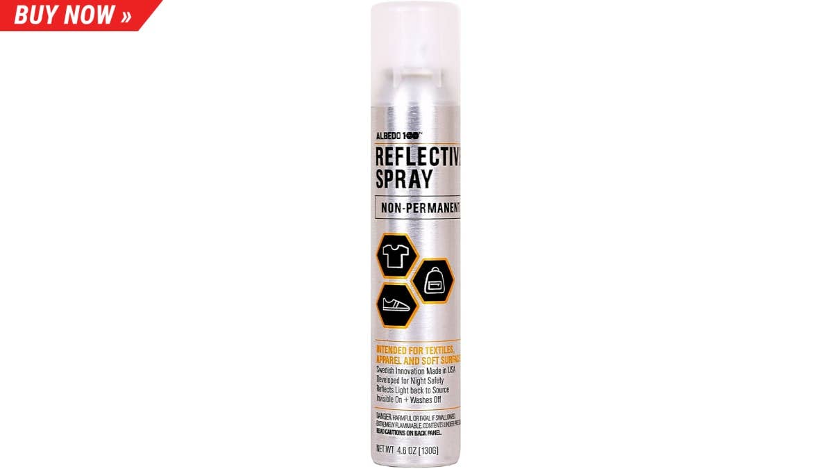 This reflective fabric spray helps the wearer shine at night - Autoblog