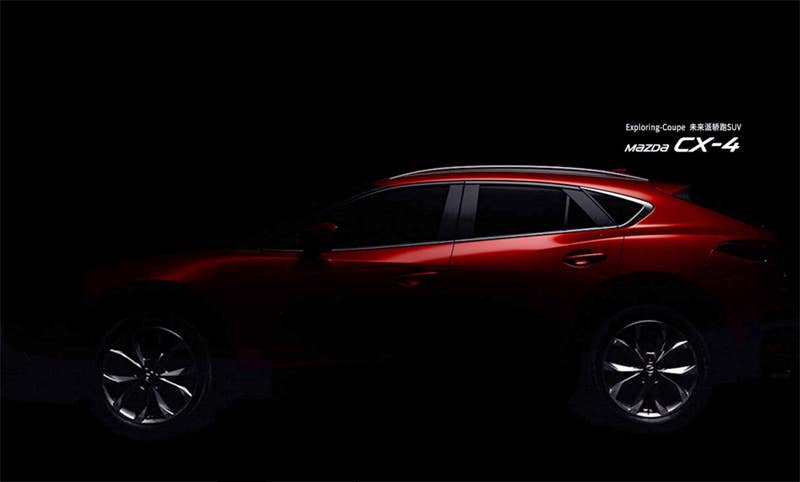 New Mazda CX-4 teaser shots emerge ahead of Beijing debut - Autoblog