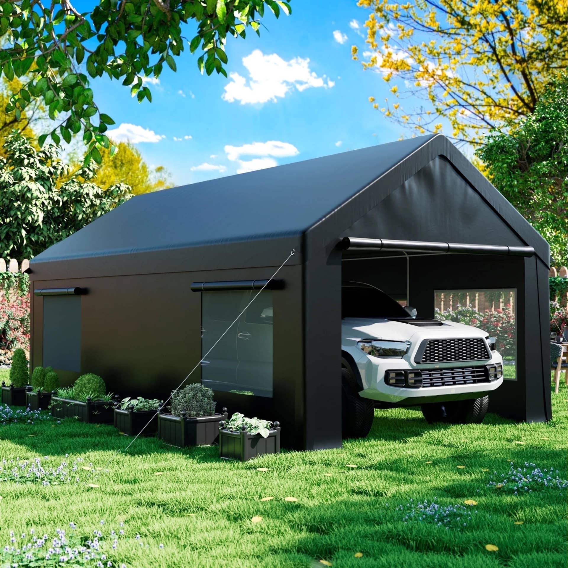 Walmart’s Netaje 12 by 20 Foot Heavy-Duty Carport Is 70% Off - Autoblog
