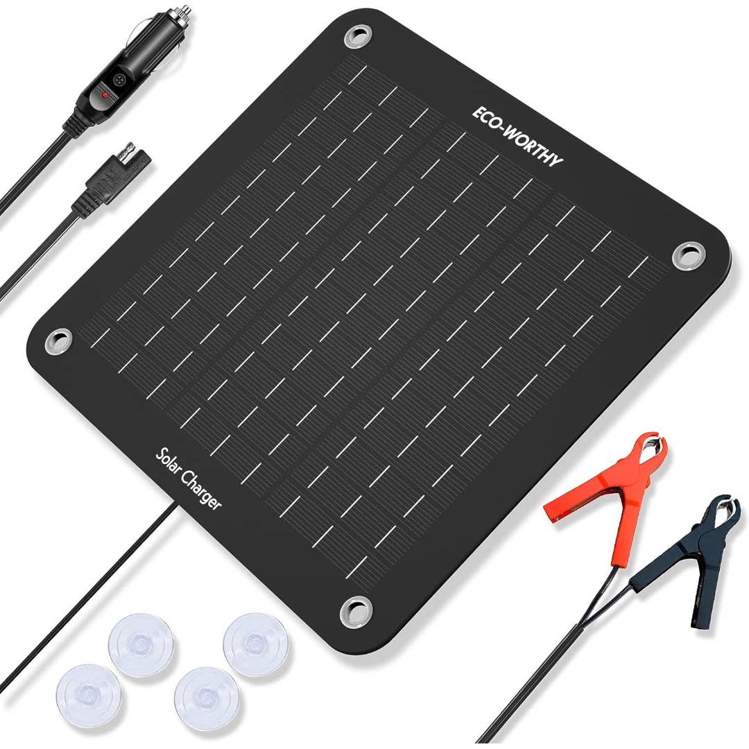 The Eco-Worthy Solar Car Battery Charger is 50% off - Autoblog