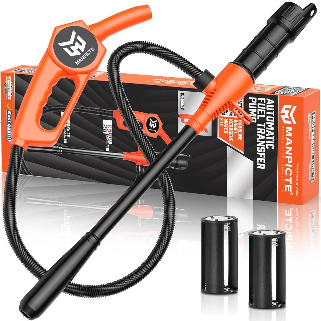 The Manpicte Portable Fuel Transfer Pump Is 49% Off - Autoblog