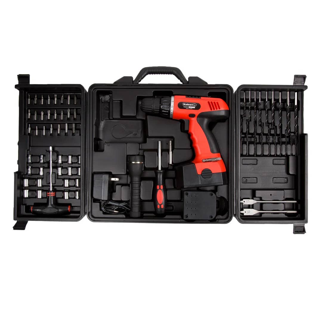The Stalwart 78-Piece Cordless Drill Set Is 35% Off - Autoblog