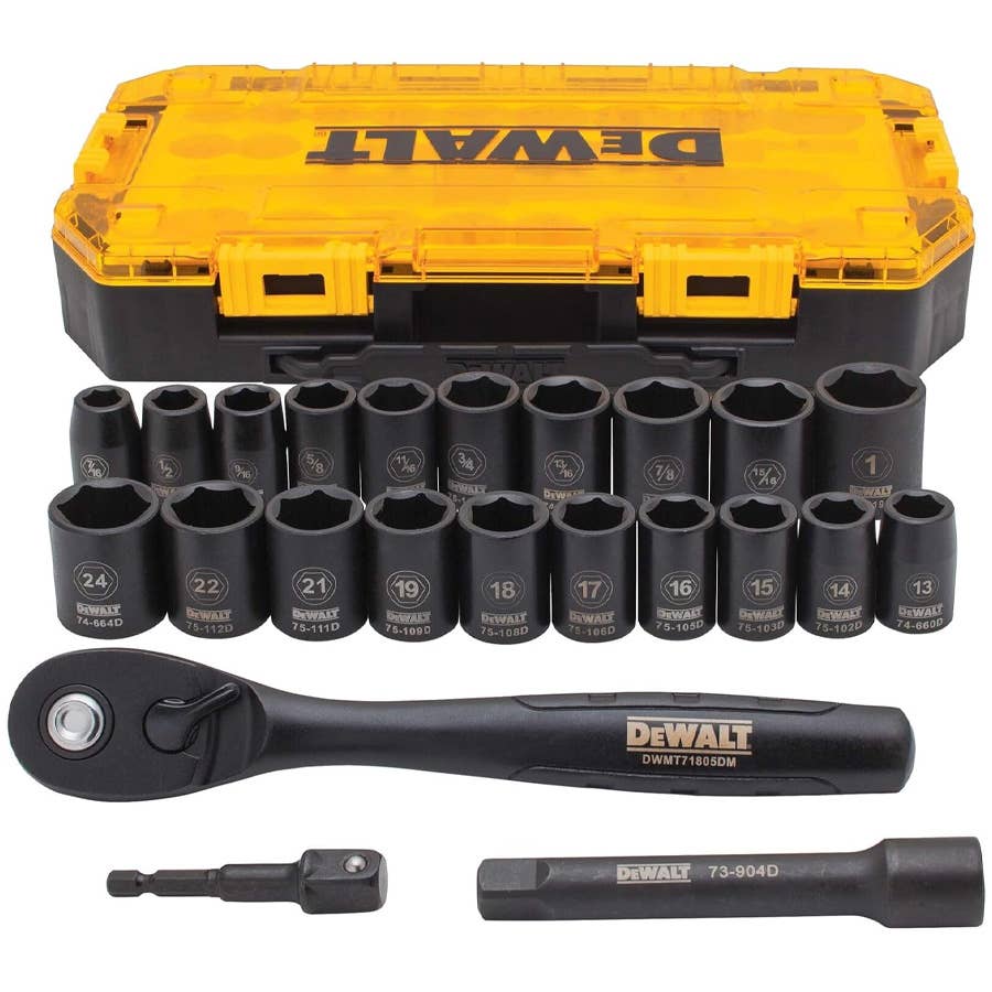 The DeWalt 23-Piece Impact Socket Set Is 35% Off - Autoblog