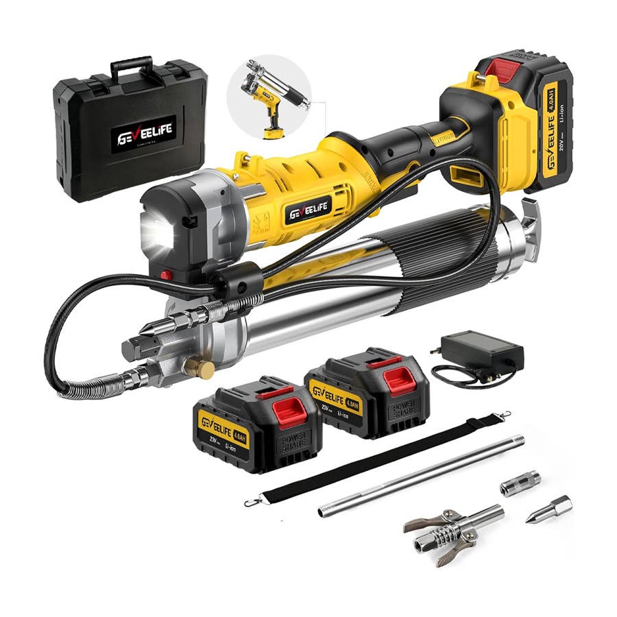 The Geveelife Electric Grease Gun Is 40% Off - Autoblog
