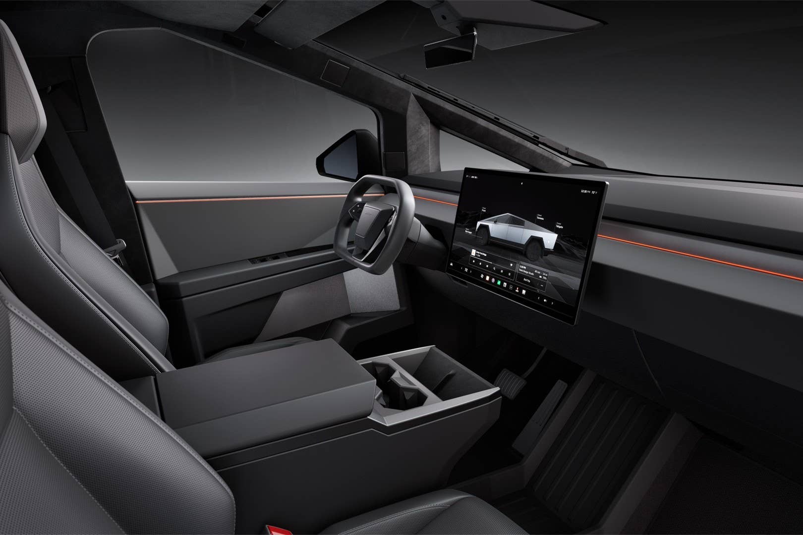 Tesla Cybertruck Interior Review Space Tech And Minimalist Design