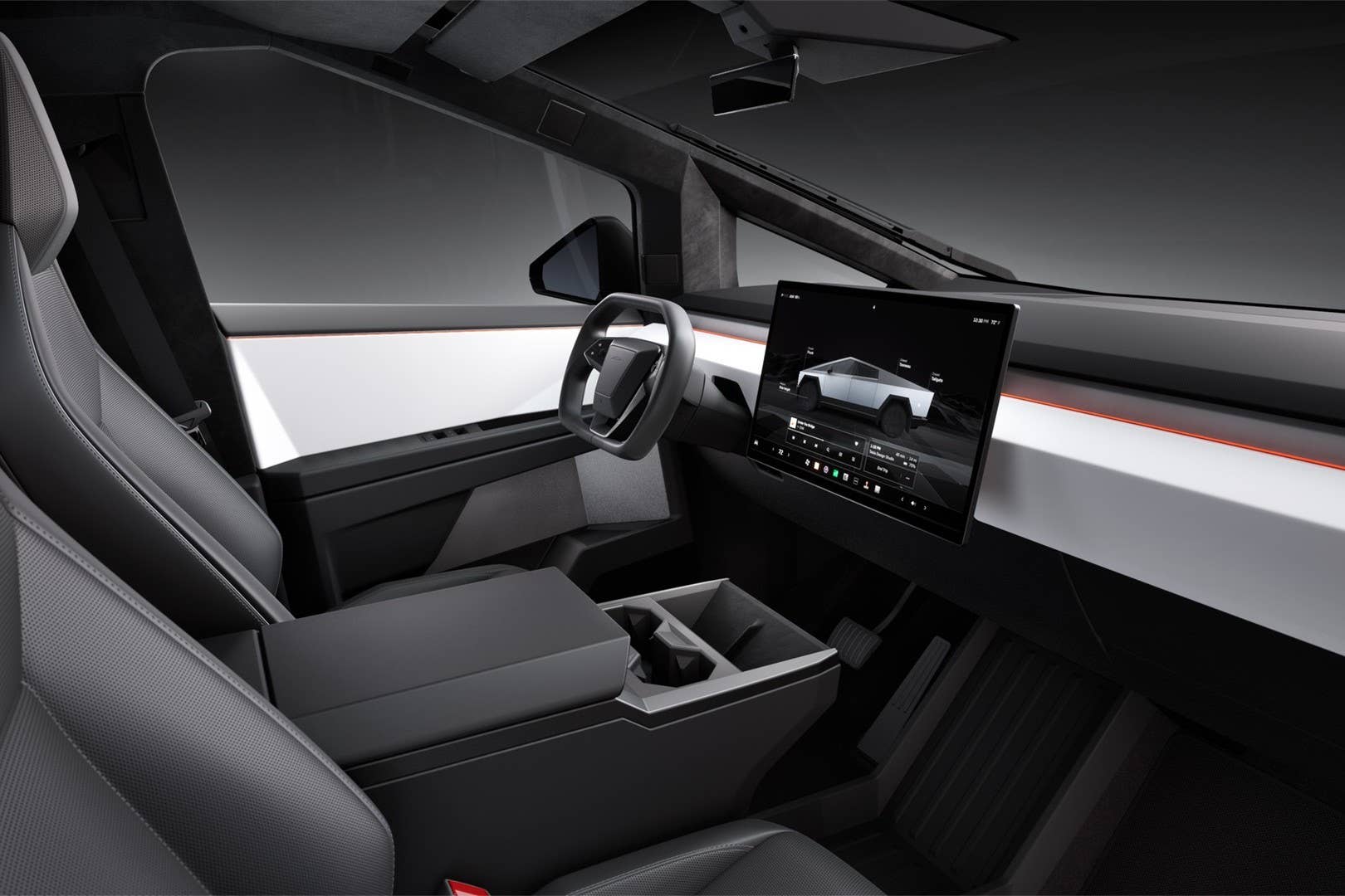 Tesla Cybertruck Interior Review: Space, Tech & Minimalist Design ...