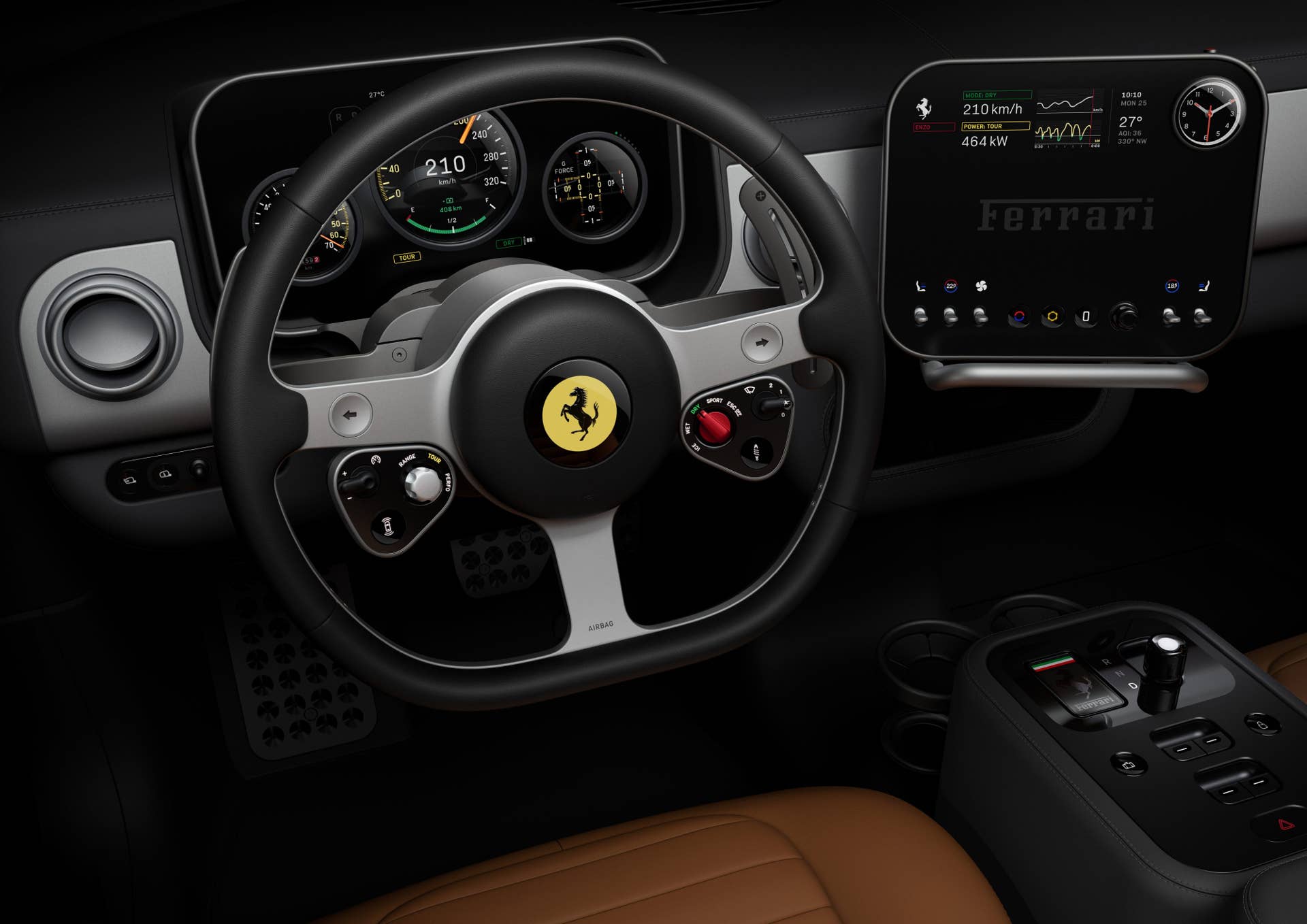 Ferrari's First EV Has an Interior Designed by an Apple Visionary ...