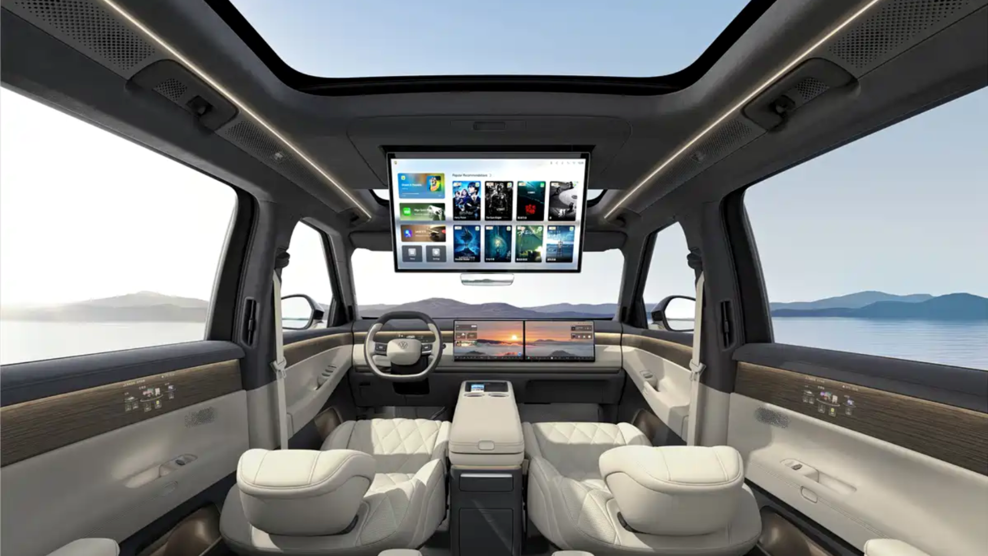 Volkswagen’s Biggest Electrified SUV Reveals Its Wild, Screen-Filled ...