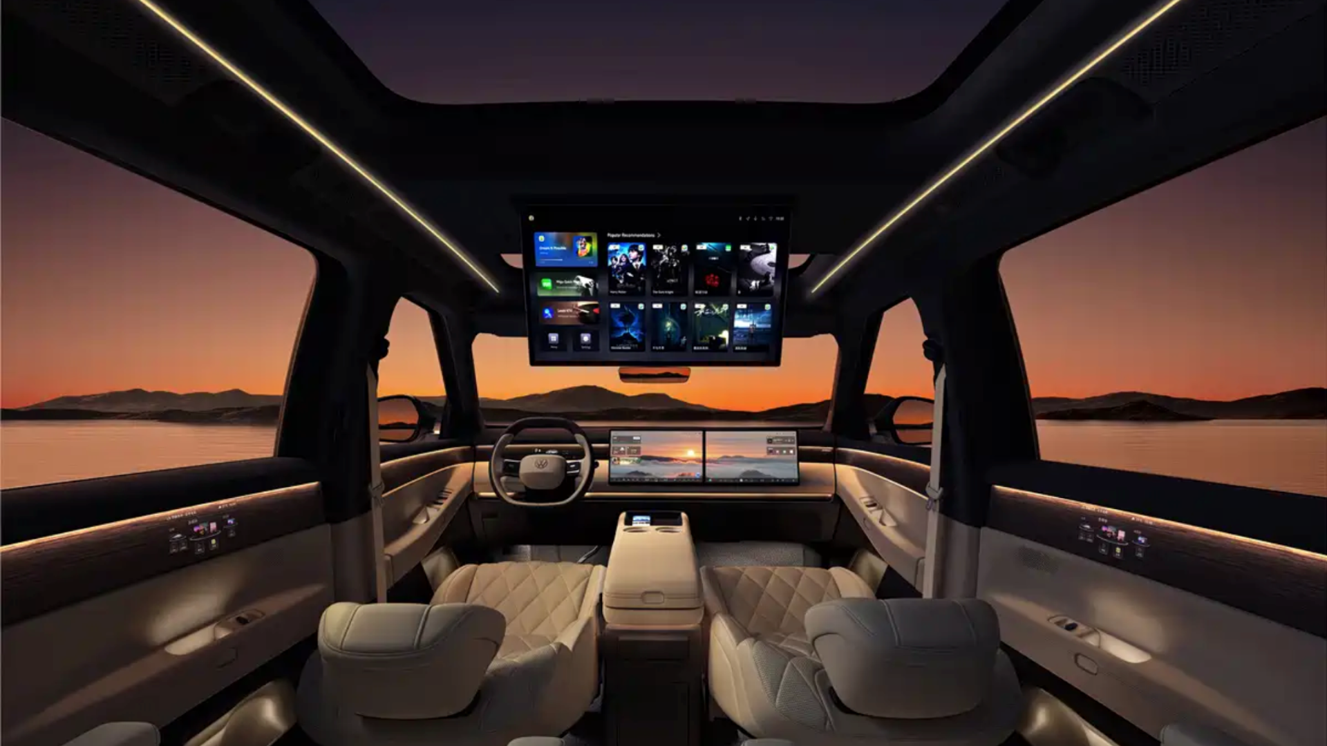 Volkswagen’s Biggest Electrified SUV Reveals Its Wild, Screen-Filled ...