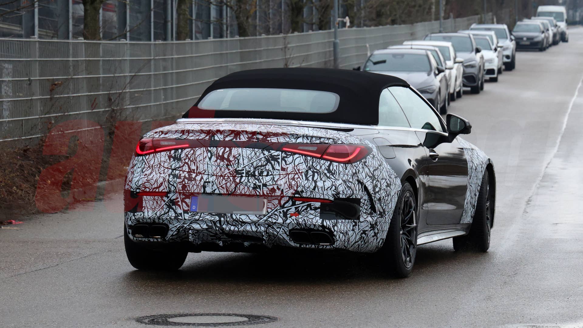Spied: Mercedes-AMG CLE Convertible Hints at V8 Return - Autoblog