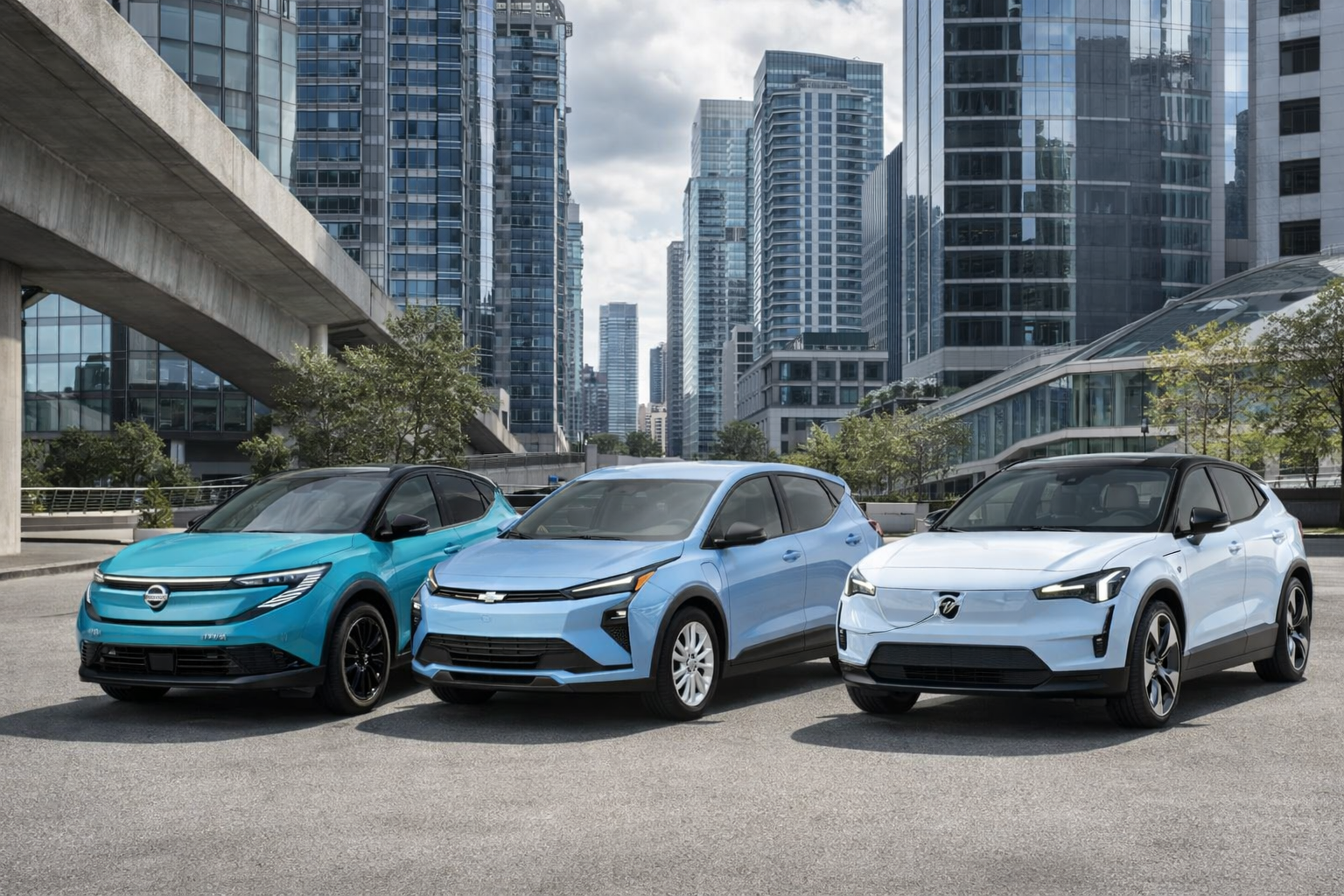 3 Vehicle Shootout: 2026 Nissan Leaf vs Volvo EX30 vs 2027 Chevrolet ...