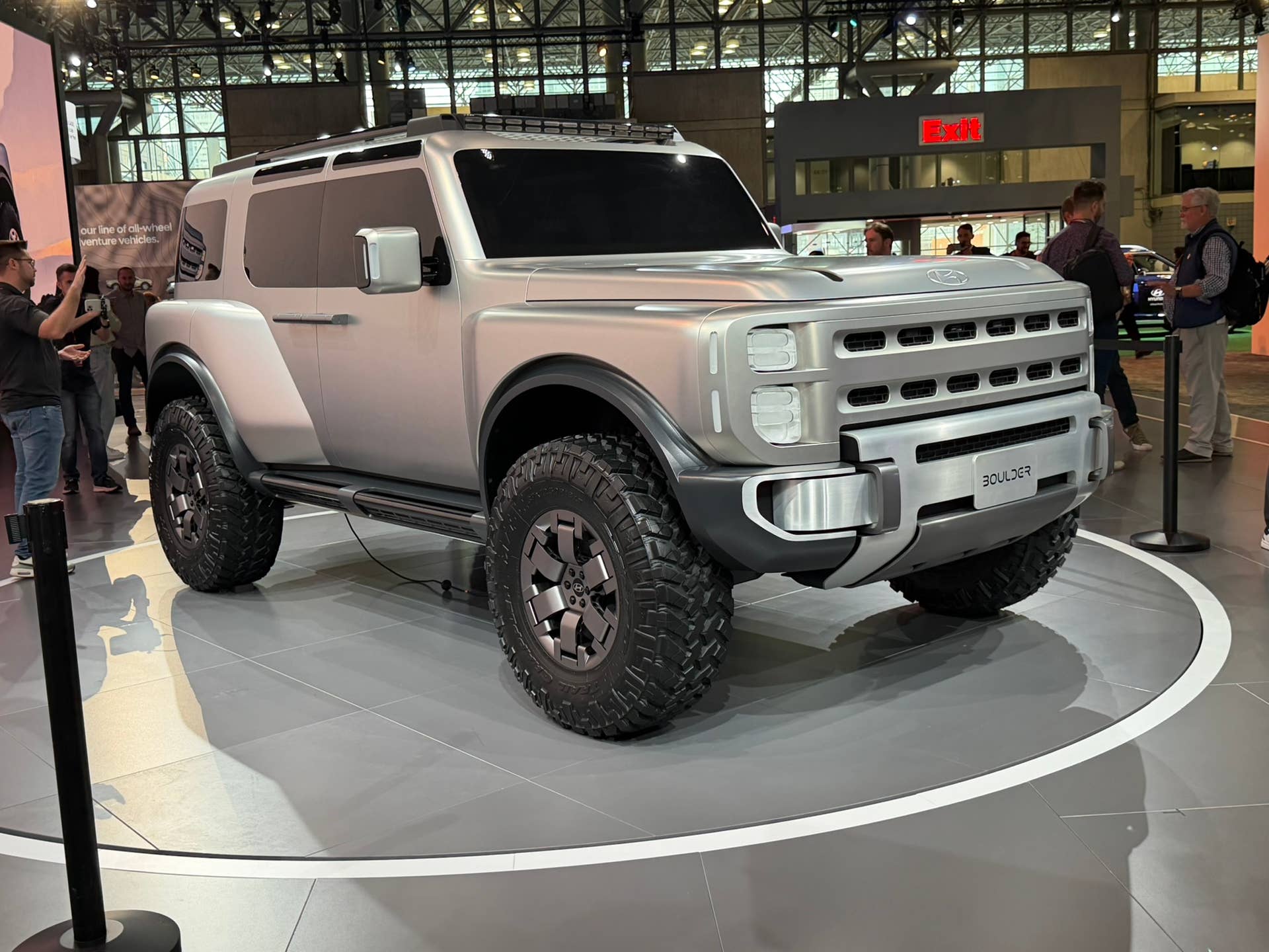 Hyundai Boulder SUV Concept in the Metal: Hyundai's Bronco Beater Makes ...
