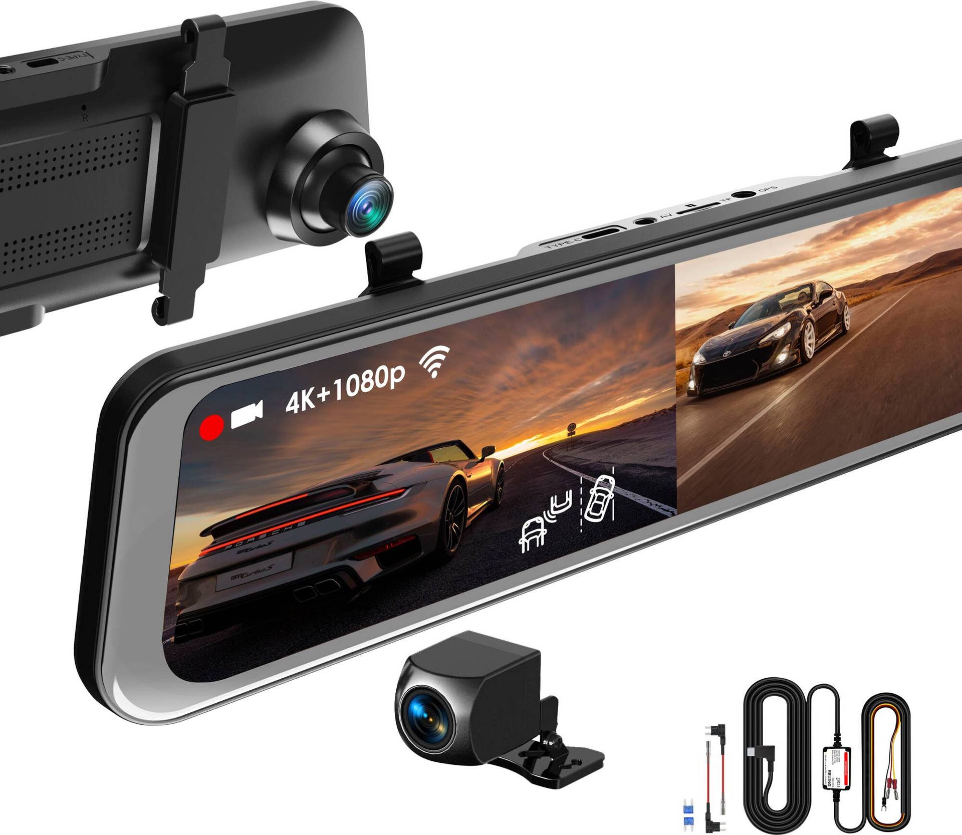 This $199 Gadget Turns Your Rearview Mirror Into a Dash Cam and Backup ...