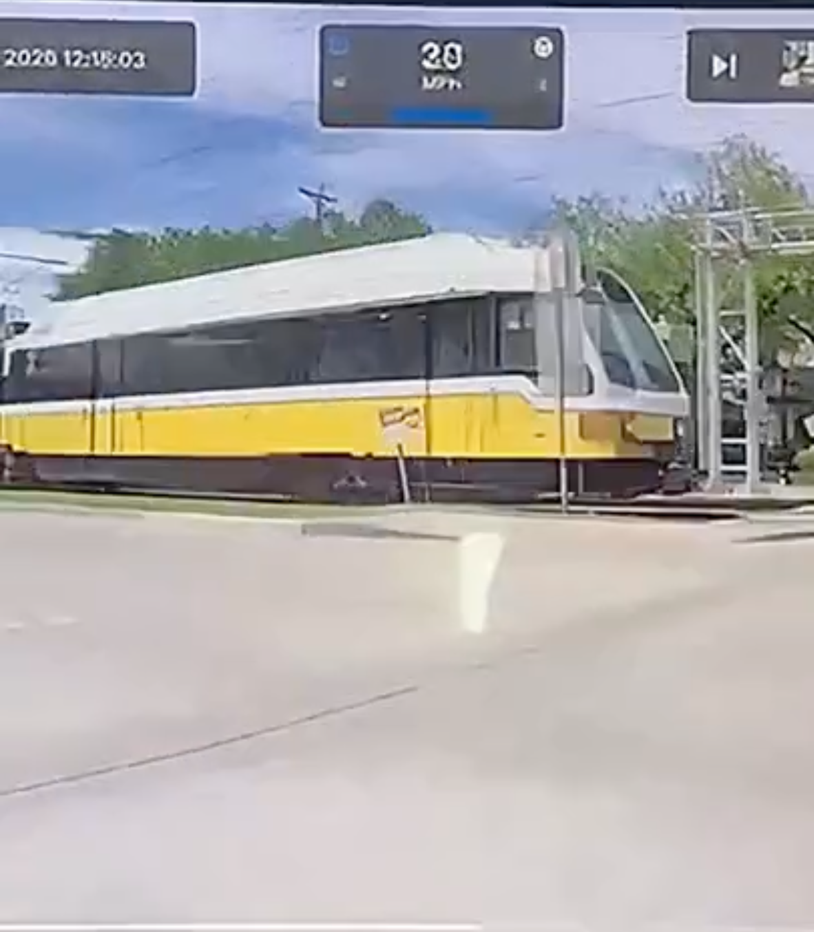 Tesla on FSD Accelerates Toward Train Crossing—Driver Floors It to ...