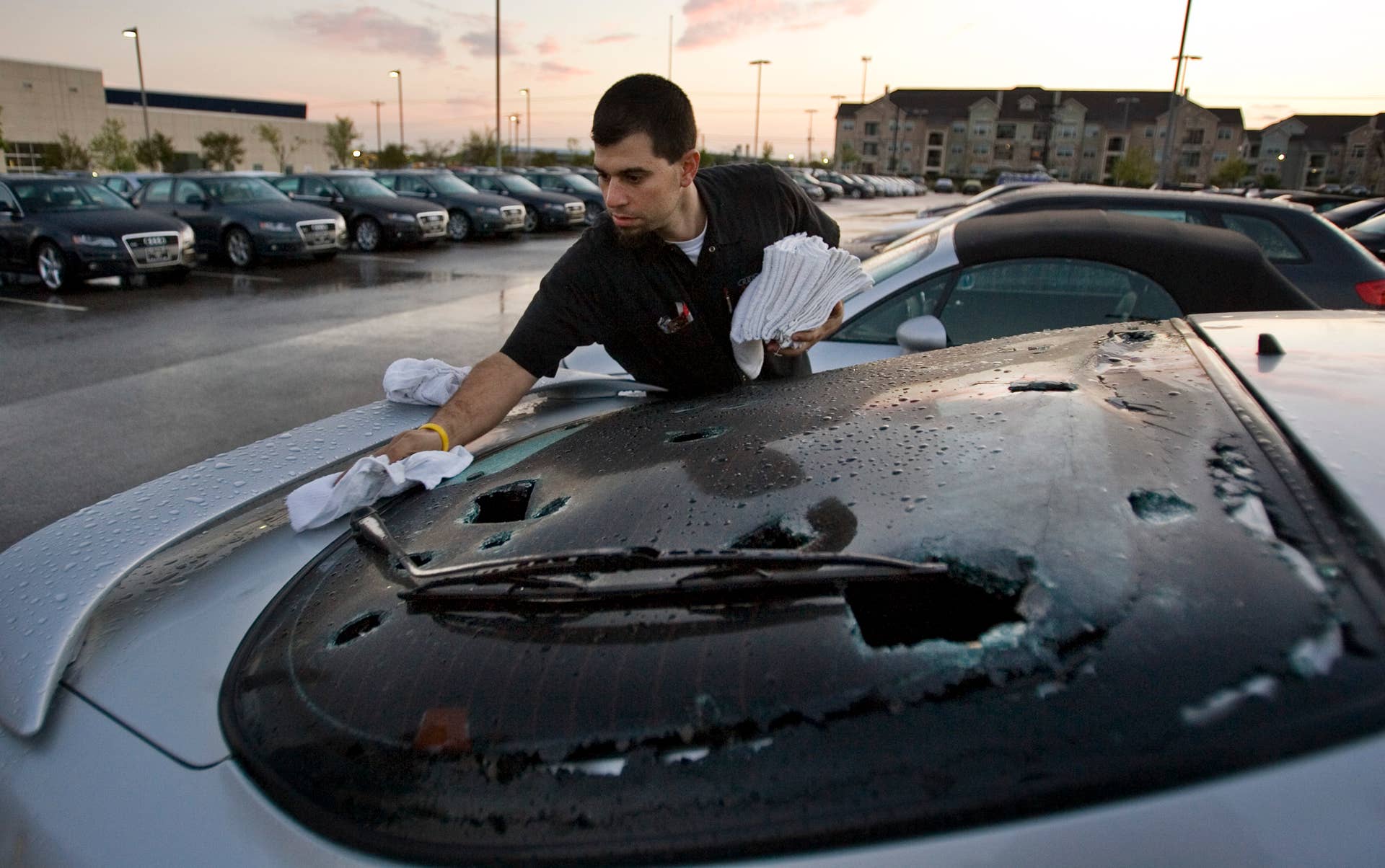 What Golf Ball Hail Actually Does to Your Car: Body Panel Damage ...