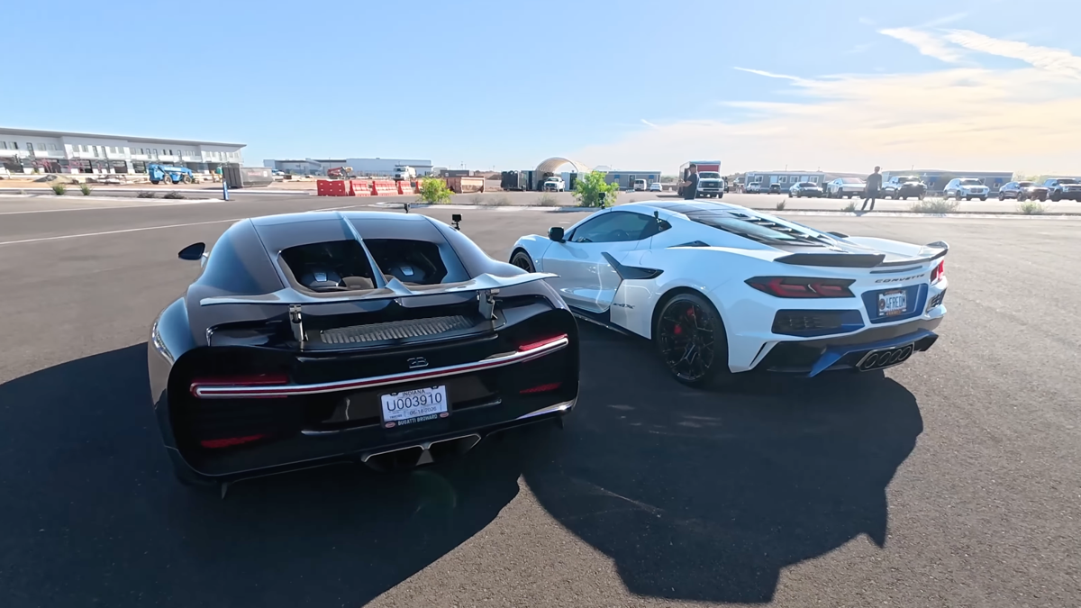 Watch a $250K Chevy Corvette ZR1X Embarrass a $4M Bugatti Chiron - Autoblog