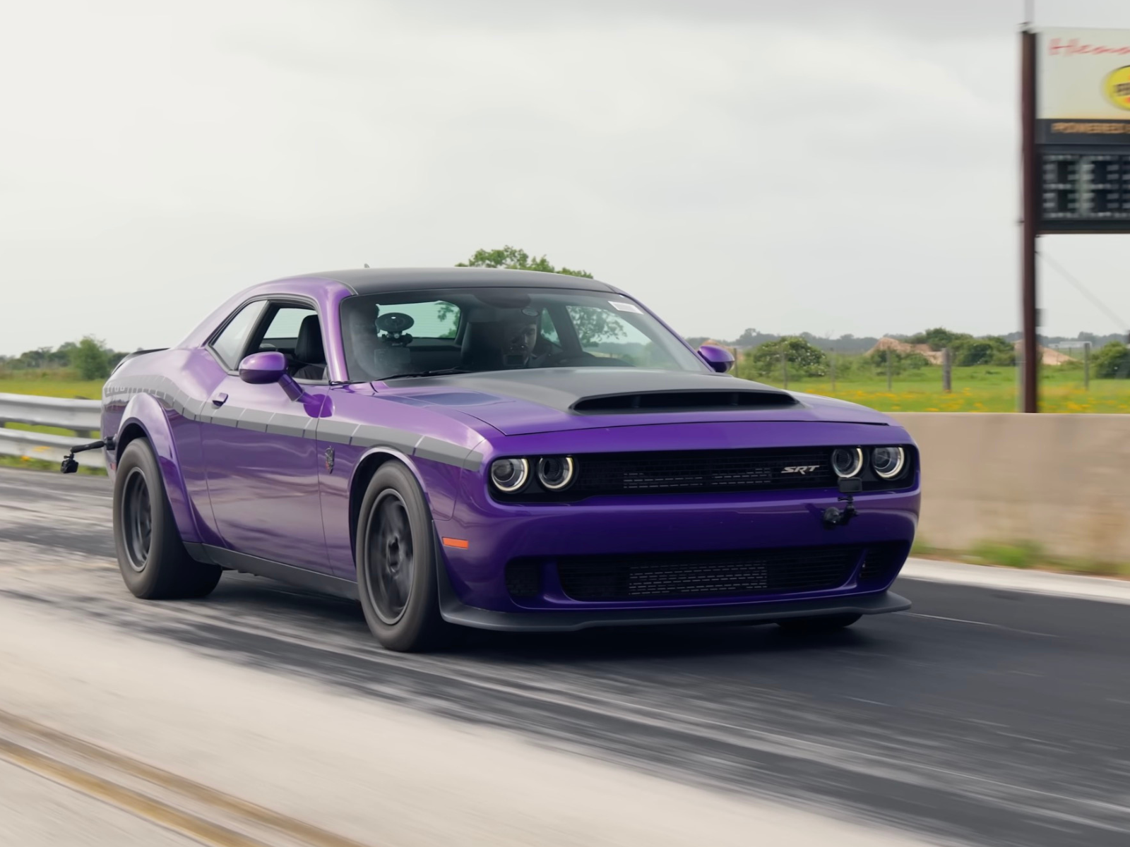 WATCH: Hennessey’s 1,700-HP Dodge Demon Can Do A Burnout At 100 MPH ...