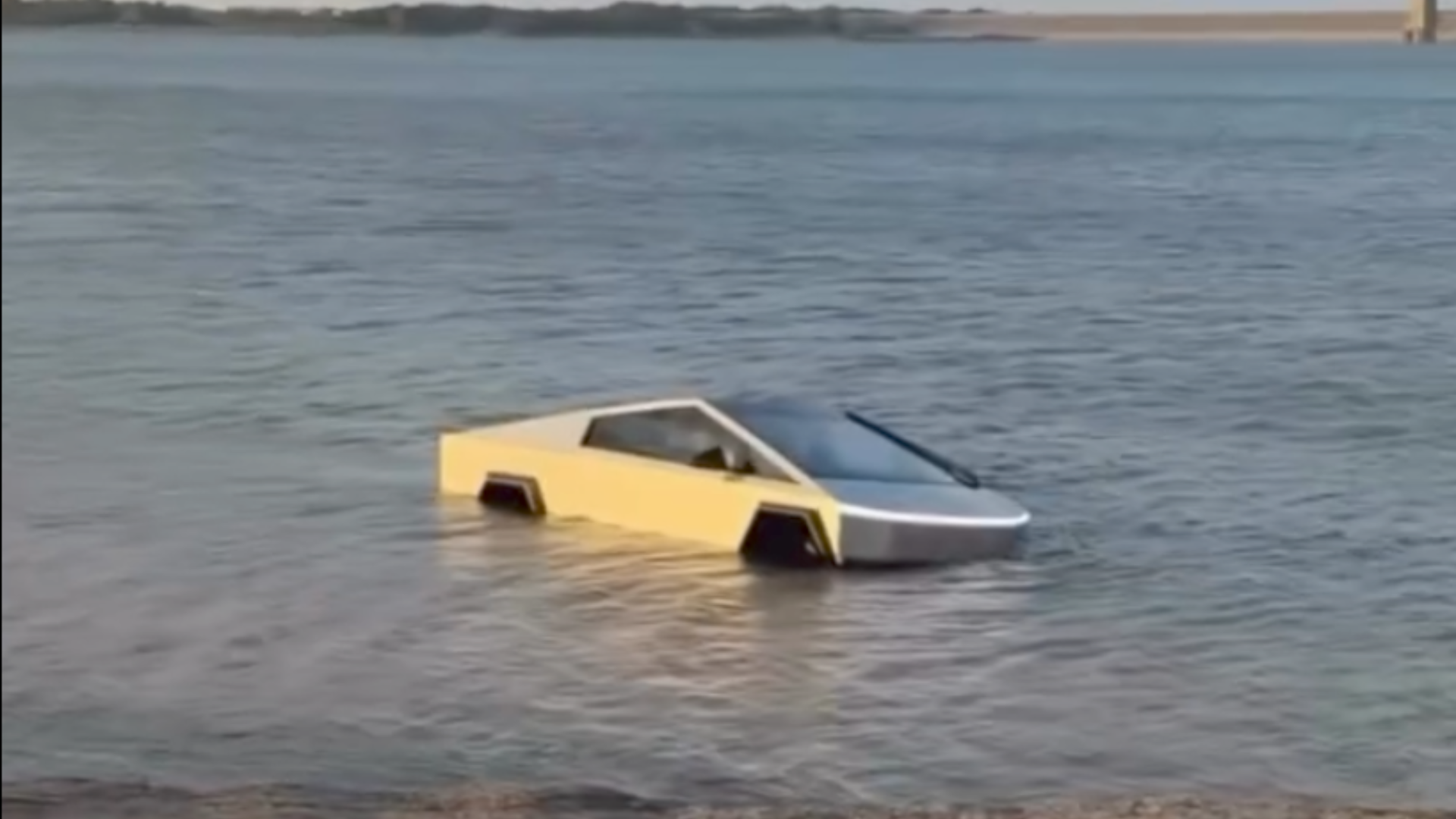Tesla Cybertruck Owner Learns Wade Mode Is Not Boat Mode - Autoblog