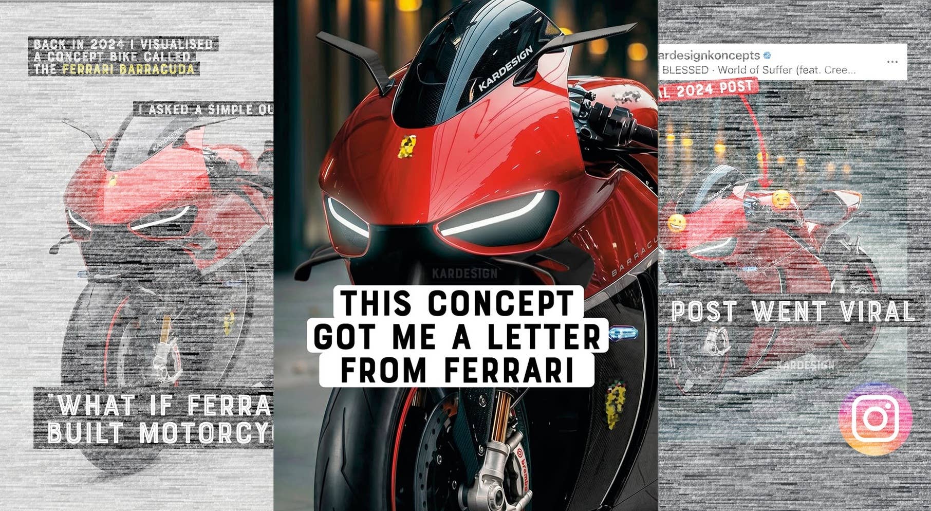 A Ferrari Motorcycle Concept Looked So Real That Ferrari’s Lawyers Got ...