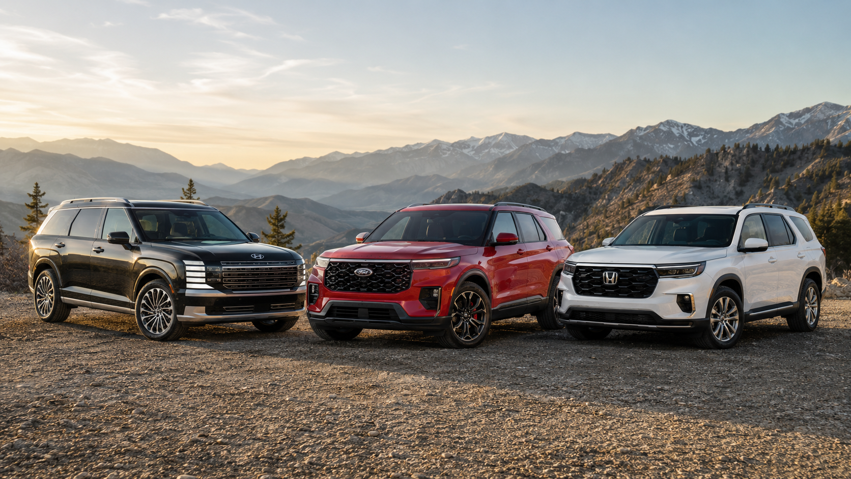 Honda Pilot vs Hyundai Palisade vs Ford Explorer - Autoblog