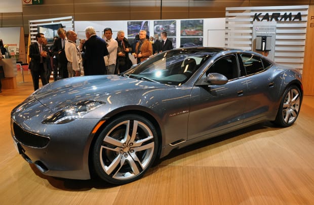 Paris 2010 First factory built Fisker Karma hits the stage Autoblog
