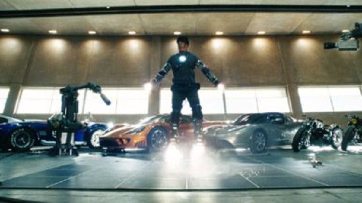 Iron man tesla roadster store