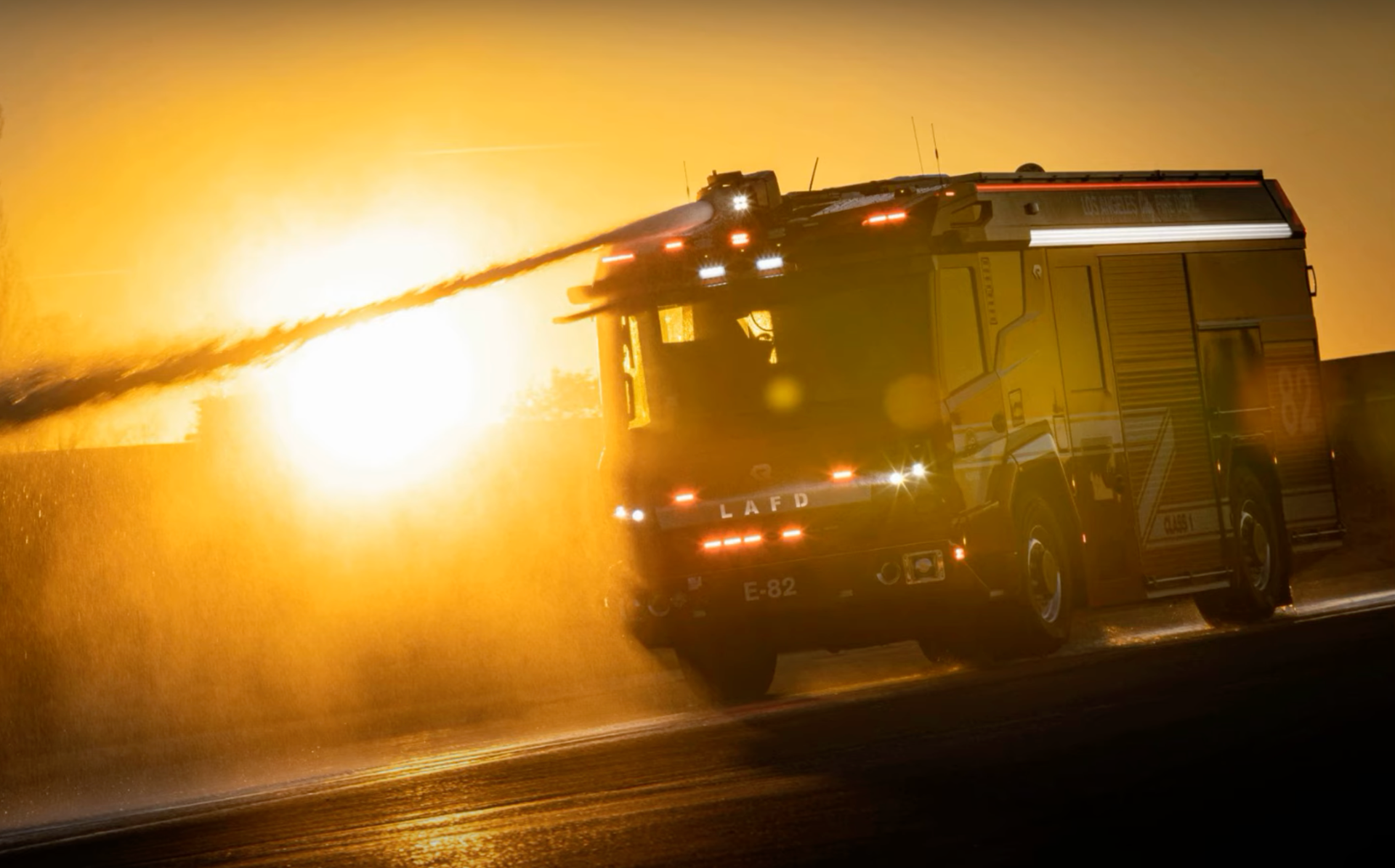 Los Angeles gets the first electric fire truck in America