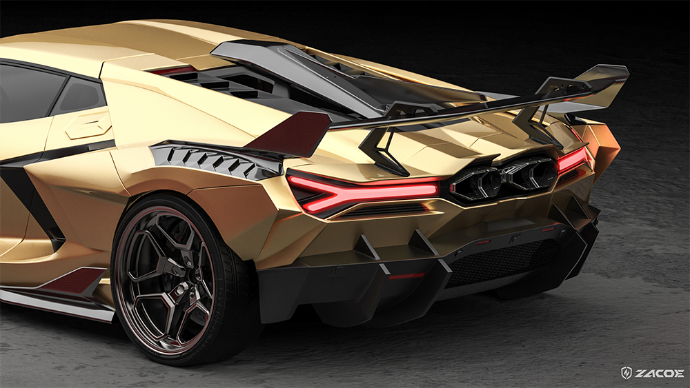 Black And Gold Lamborghini Revuelto