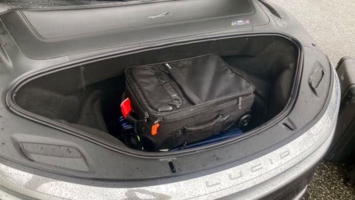 Lucid Air Luggage Test: How much trunk (and frunk) space? - Autoblog