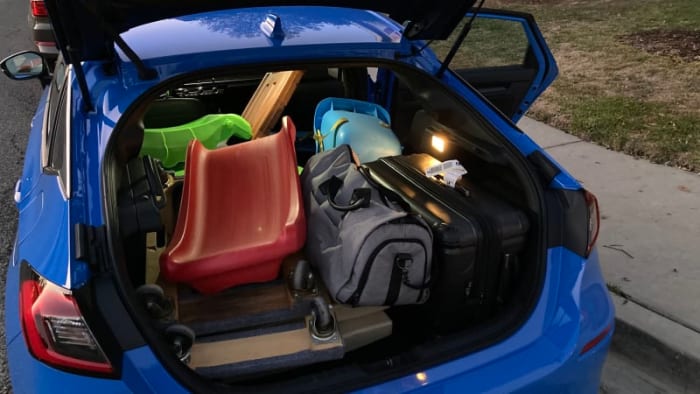 Honda Civic Hatchback Luggage Test: How it compares with sedan and ...