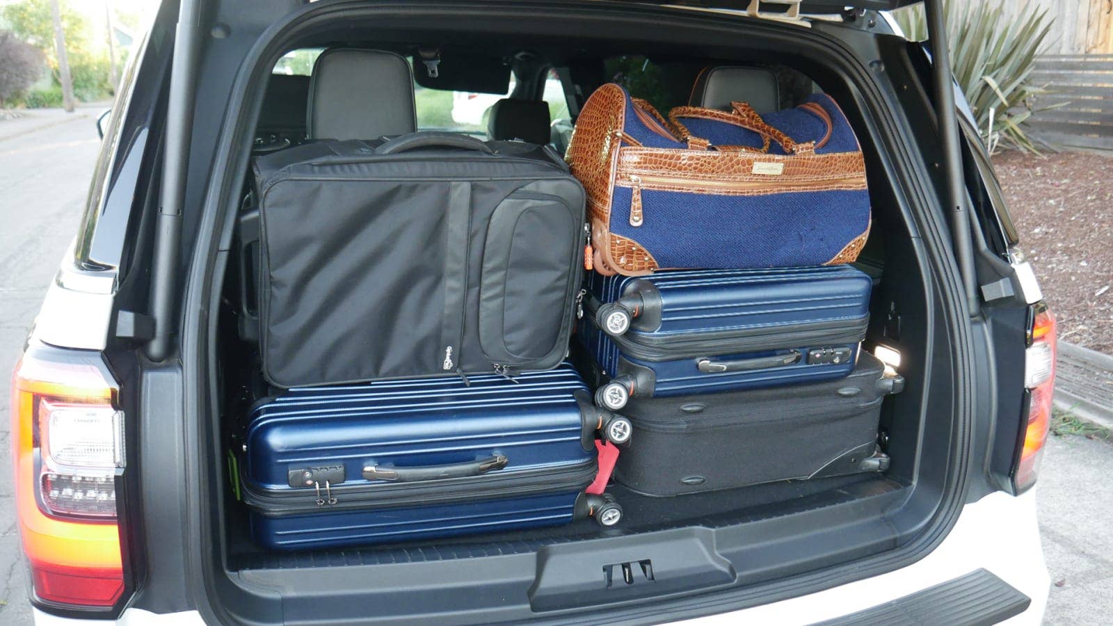 Chevy Tahoe Luggage Test | How much fits behind the third row? - Autoblog