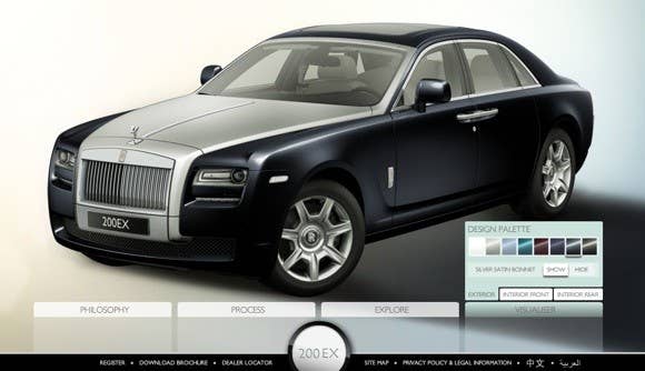 Rolls-Royce launches configurator for 200EX/Ghost - Autoblog: Car News ...