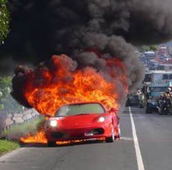 Another Ferrari goes up in smoke - Autoblog