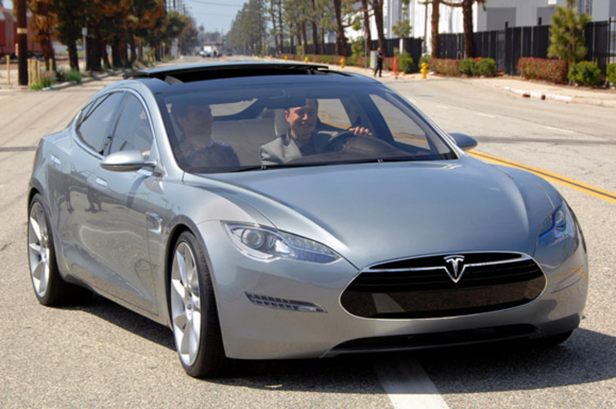 Tesla Model S 50 000 EV sedan seats seven 300 mile range 0 60 in 5.5s Autoblog