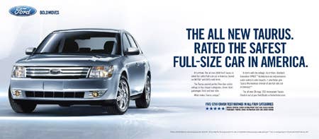 Ford Taurus safety ads set to go live - Autoblog