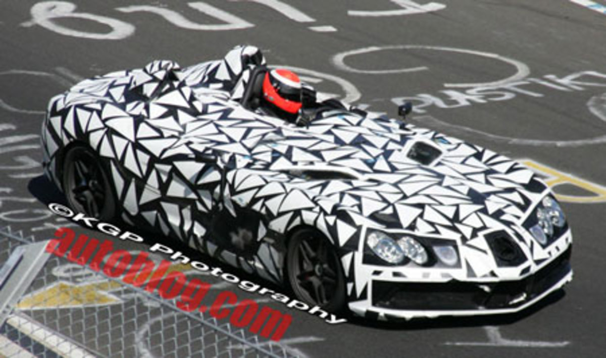 Spy Shots: McLaren SLR Speedster hits the 'Ring - Autoblog