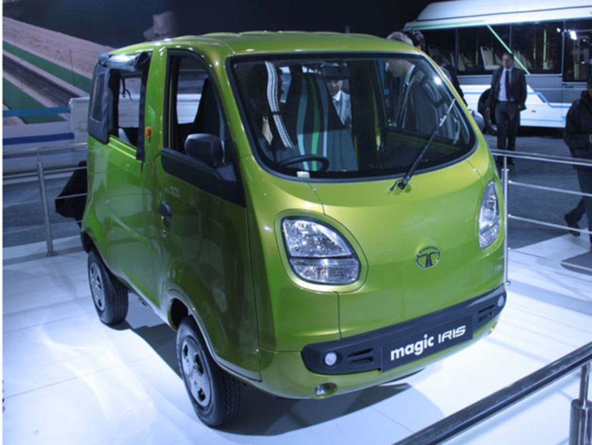 Auto Expo 2010 Tata Magic Iris is ready to take on the trike Autoblog