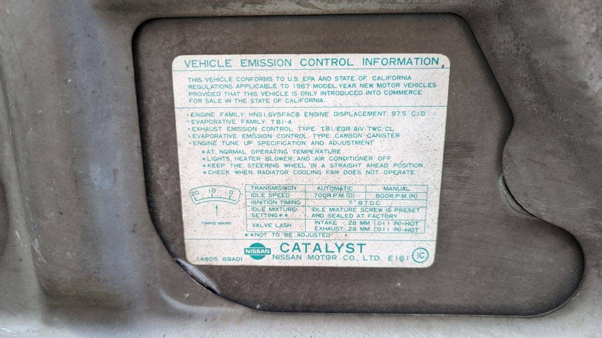 Junkyard Gem: 1987 Nissan Pulsar NX XE - Autoblog