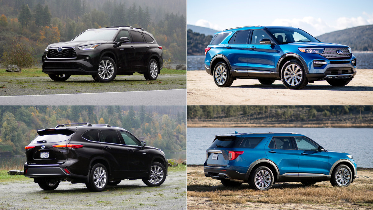 2023 Toyota Highlander Hybrid vs 2023 Ford Explorer Hybrid | Which is ...
