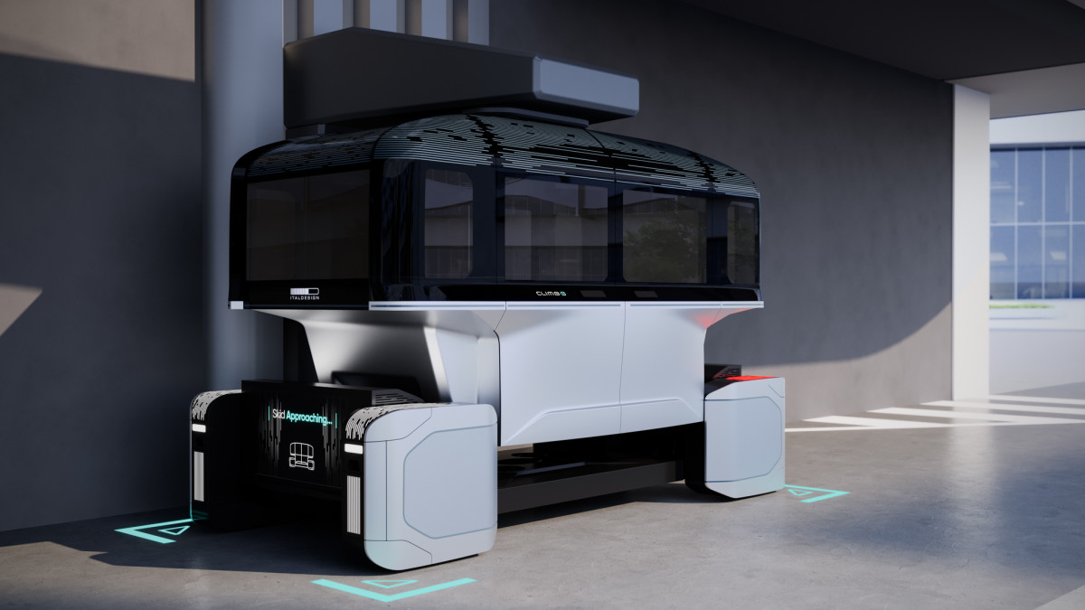 Italdesign unveils Climb-E autonomous capsule transport at CES - Autoblog