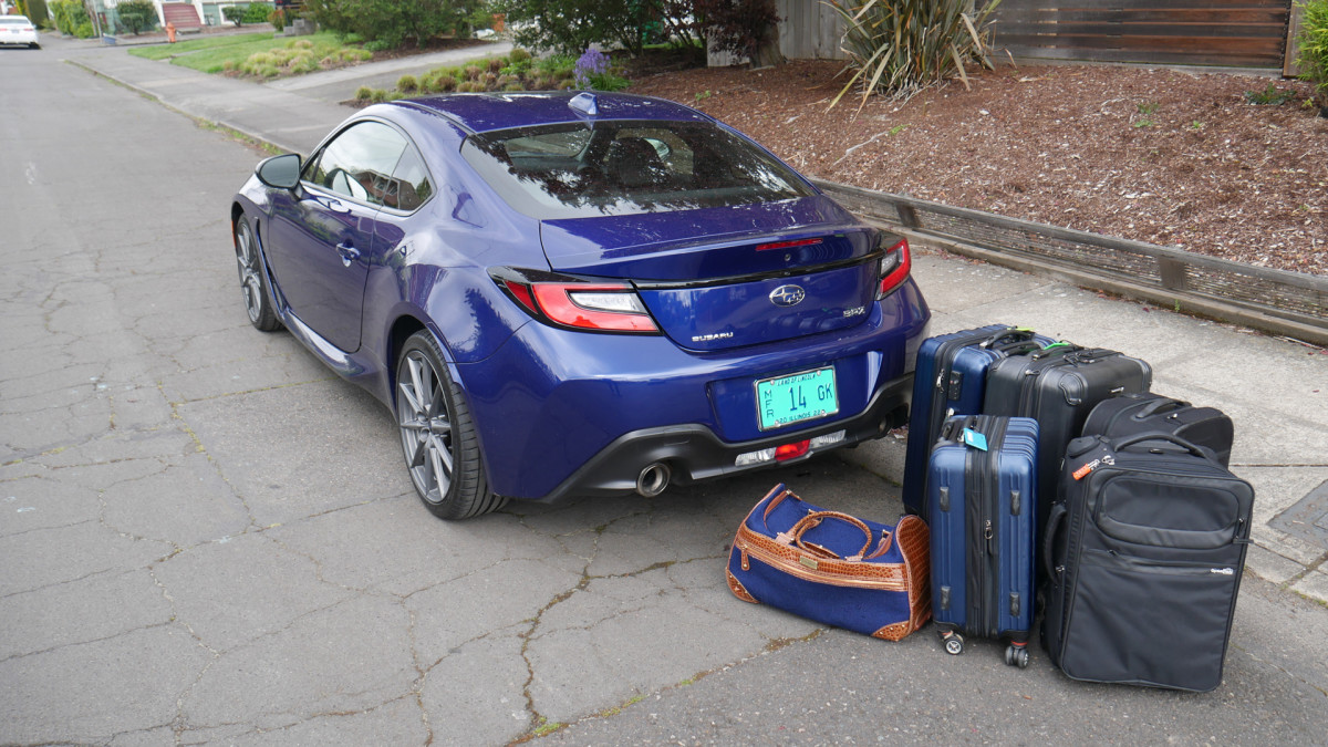 Subaru BRZ Luggage Test | How big is the trunk? - Autoblog