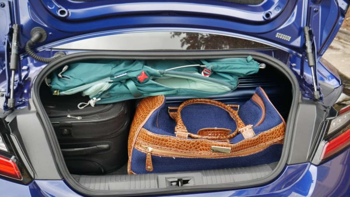 Subaru BRZ Luggage Test | How big is the trunk? - Autoblog