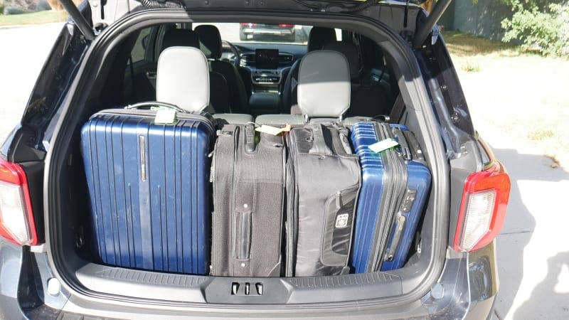 Ford Explorer Luggage Test: How much fits behind the third row? - Autoblog