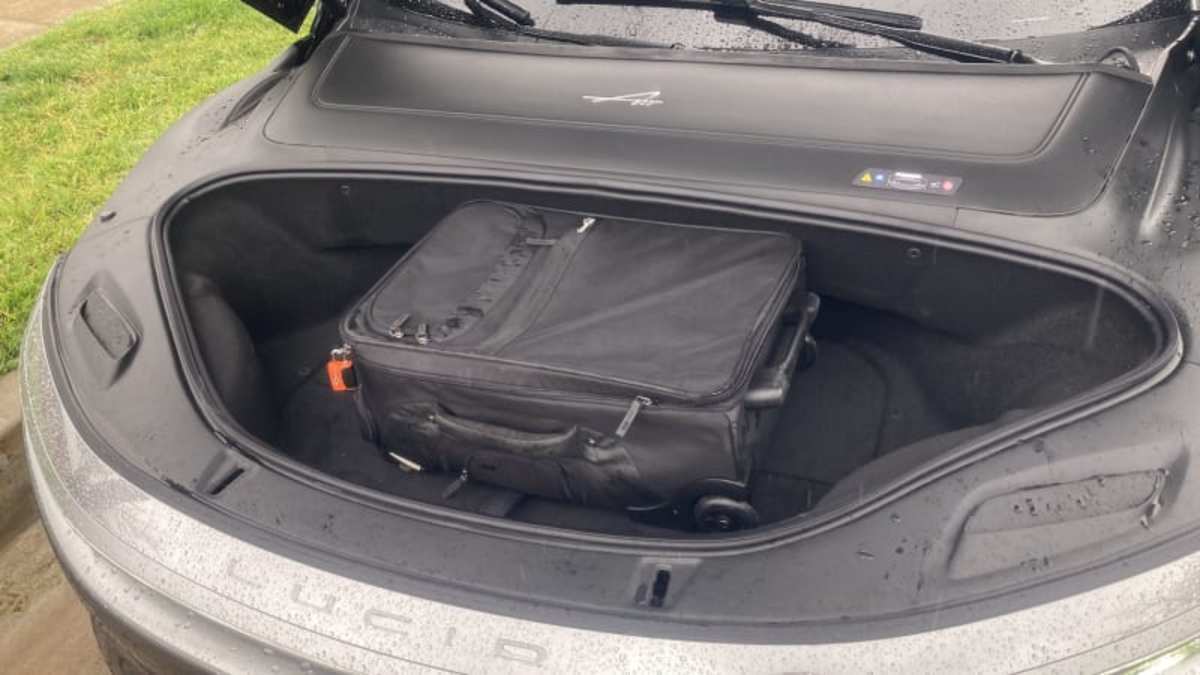 Lucid Air Luggage Test: How much trunk (and frunk) space? - Autoblog