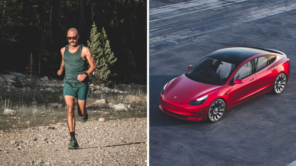 Man vs. machine: Ultra runner aims to outlast a Tesla Model 3 - Autoblog