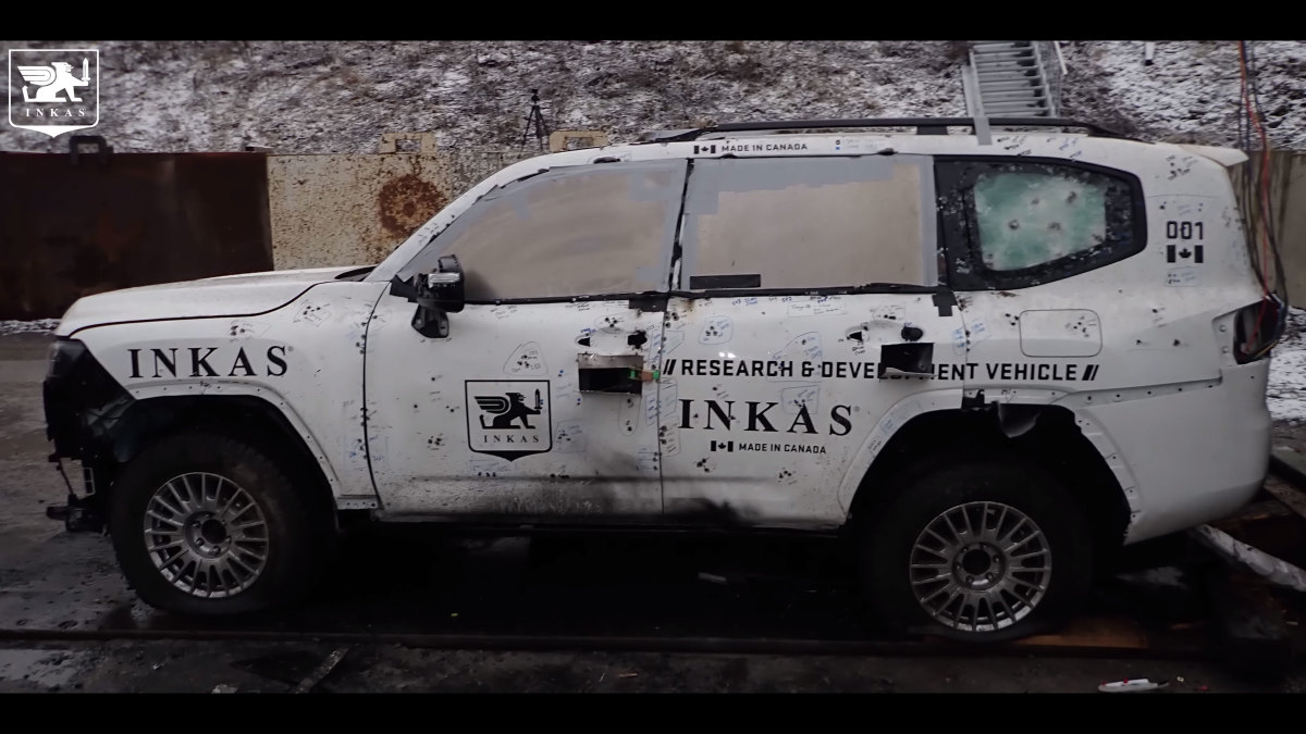 Watch this Inkas armored Toyota Land Cruiser take bullets, mines, hand ...