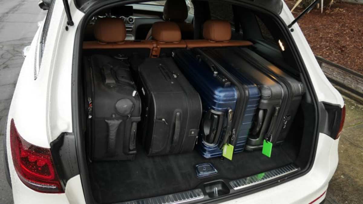 Mercedes-Benz GLC-Class Luggage Test: How much fits in the cargo area ...